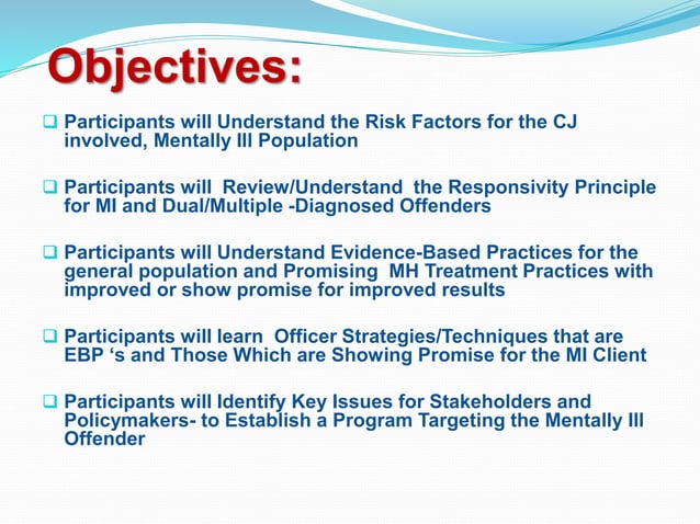 Supervising the Mental Health Client for APPA | PPT