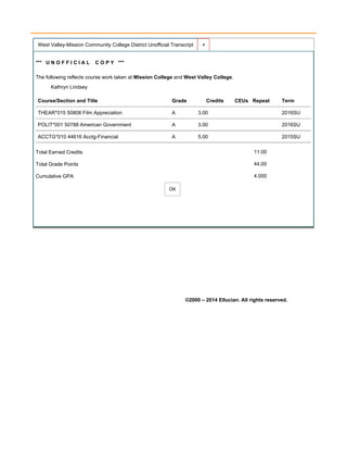 West Valley Transcript | PDF