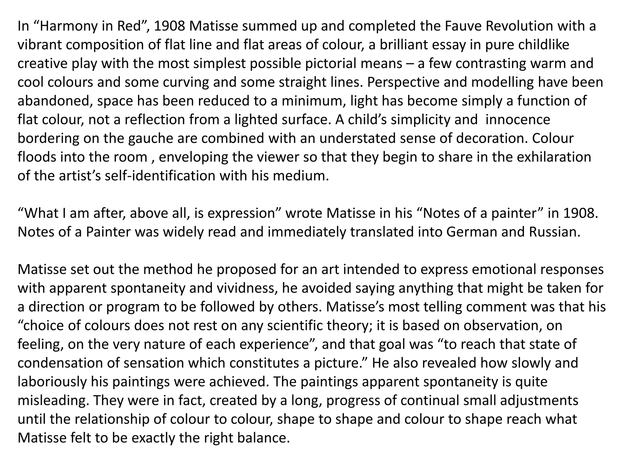 01 Fauvism Henri Matisse | PPT
