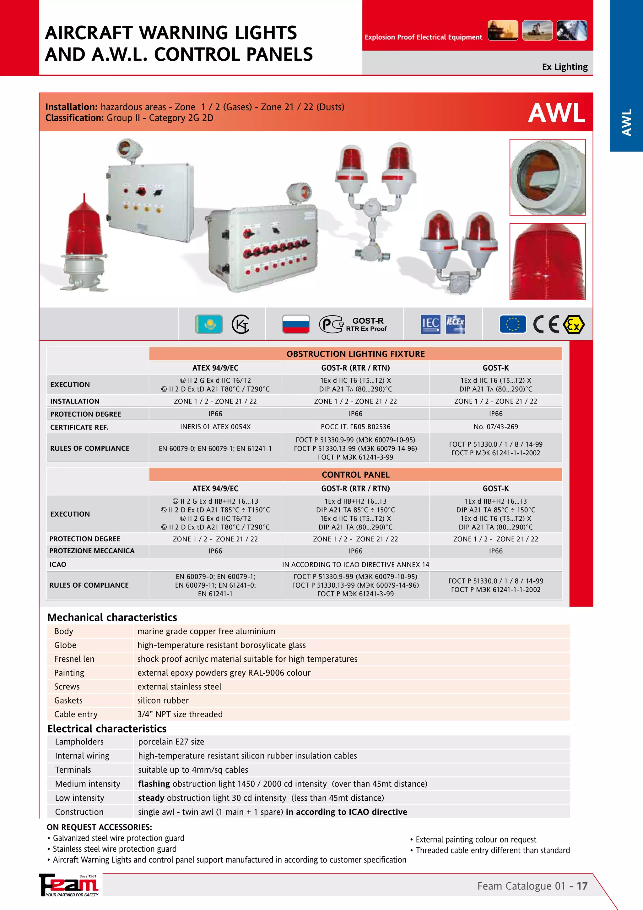 FEAM Lighting - Hazardous Area & Explosion Proof Lighting | PDF