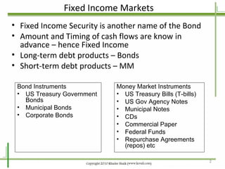 Fixed Income Markets | PPT