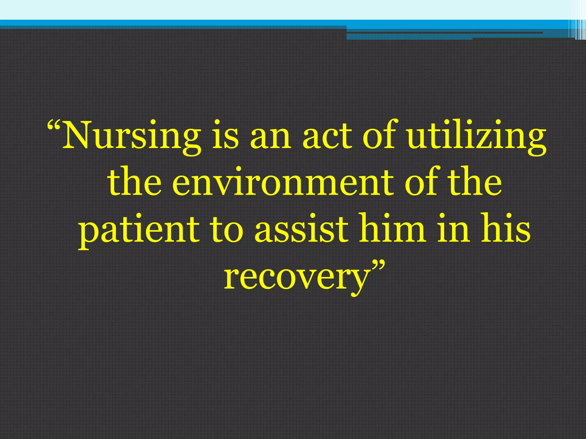 Florence Nightingale's Environment Theory | PPTX