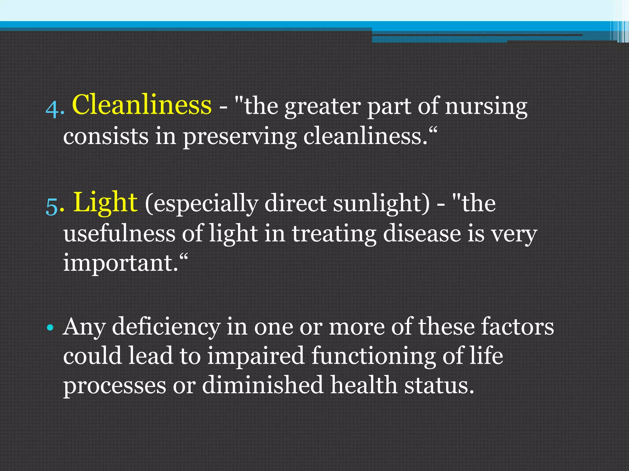 Florence Nightingale's Environment Theory | PPTX