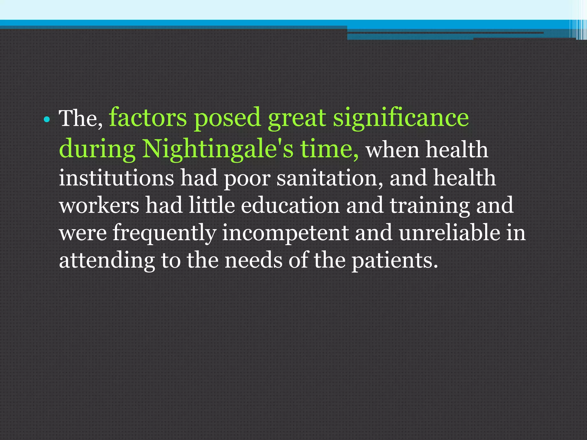 Florence Nightingale's Environment Theory | PPTX