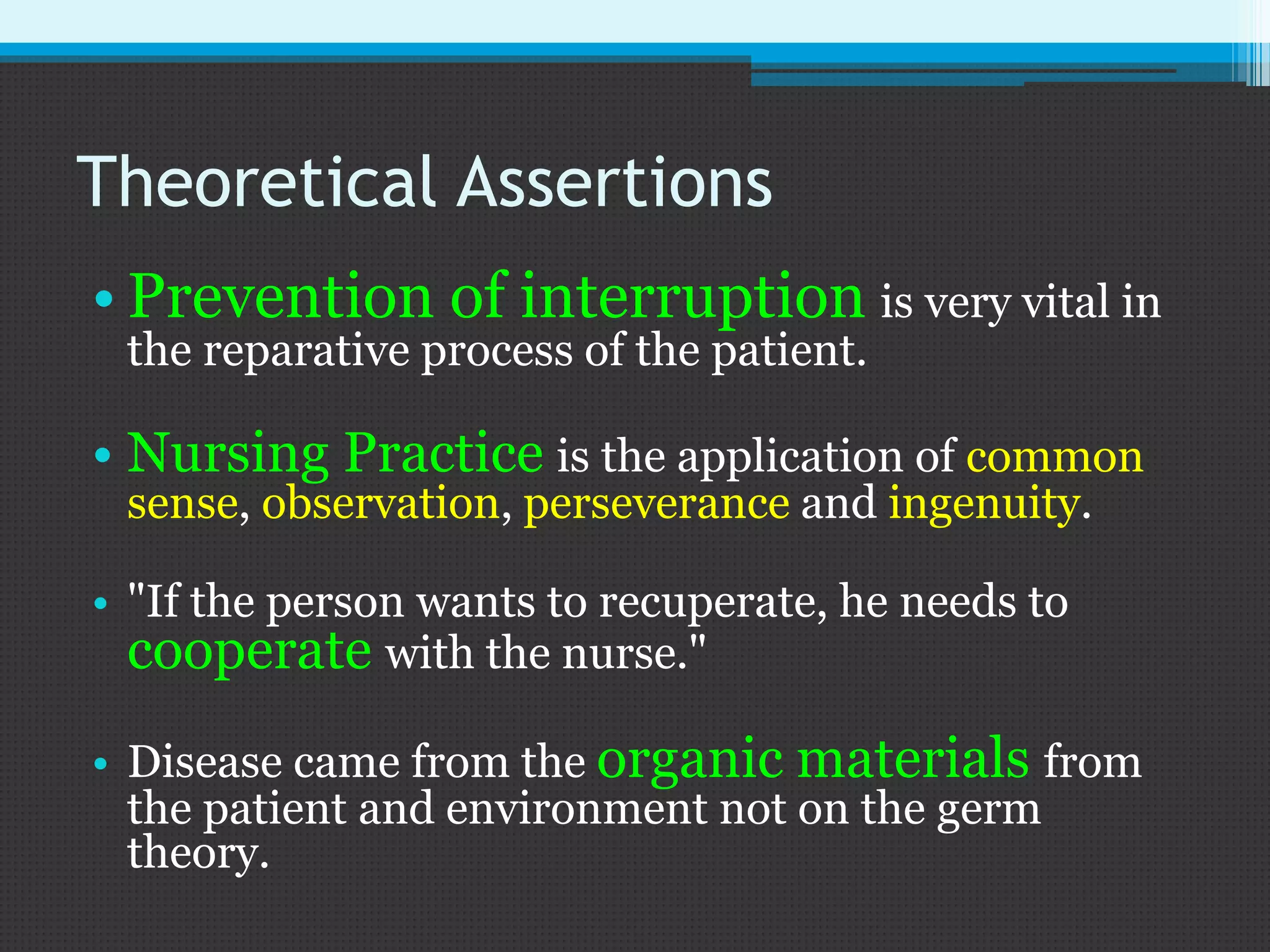 Florence Nightingale's Environment Theory | PPTX