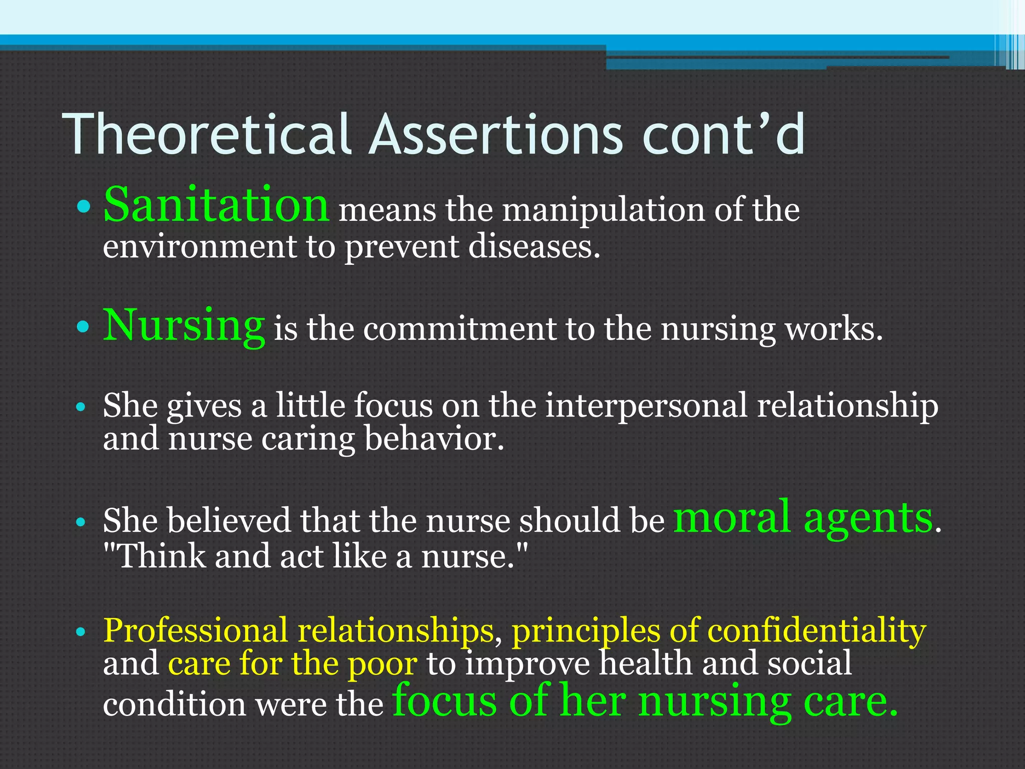 Florence Nightingale's Environment Theory | PPTX