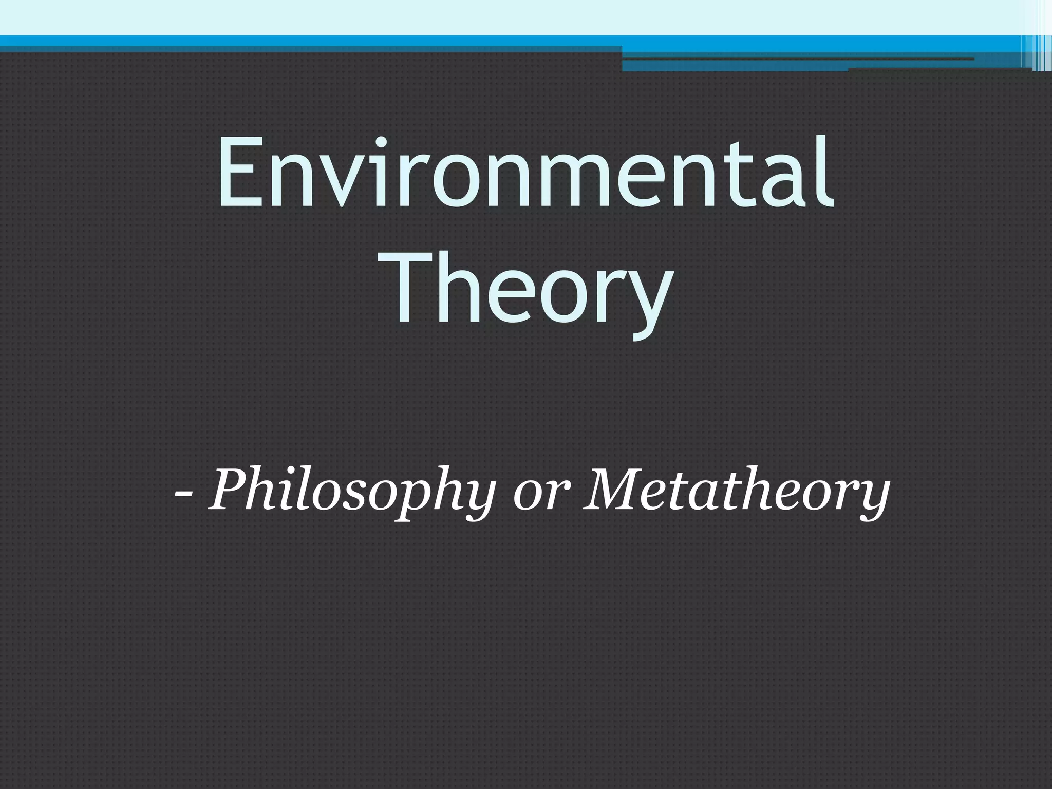 Florence Nightingale's Environment Theory | PPTX