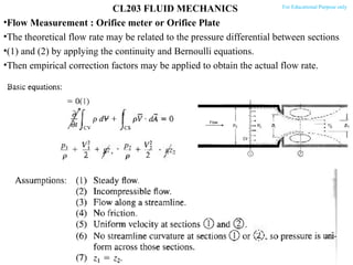Fluid mechanics module 5 venturimeter pressure equipments | PPT