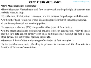 Fluid mechanics module 5 venturimeter pressure equipments | PPT