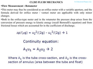Fluid mechanics module 5 venturimeter pressure equipments | PPT