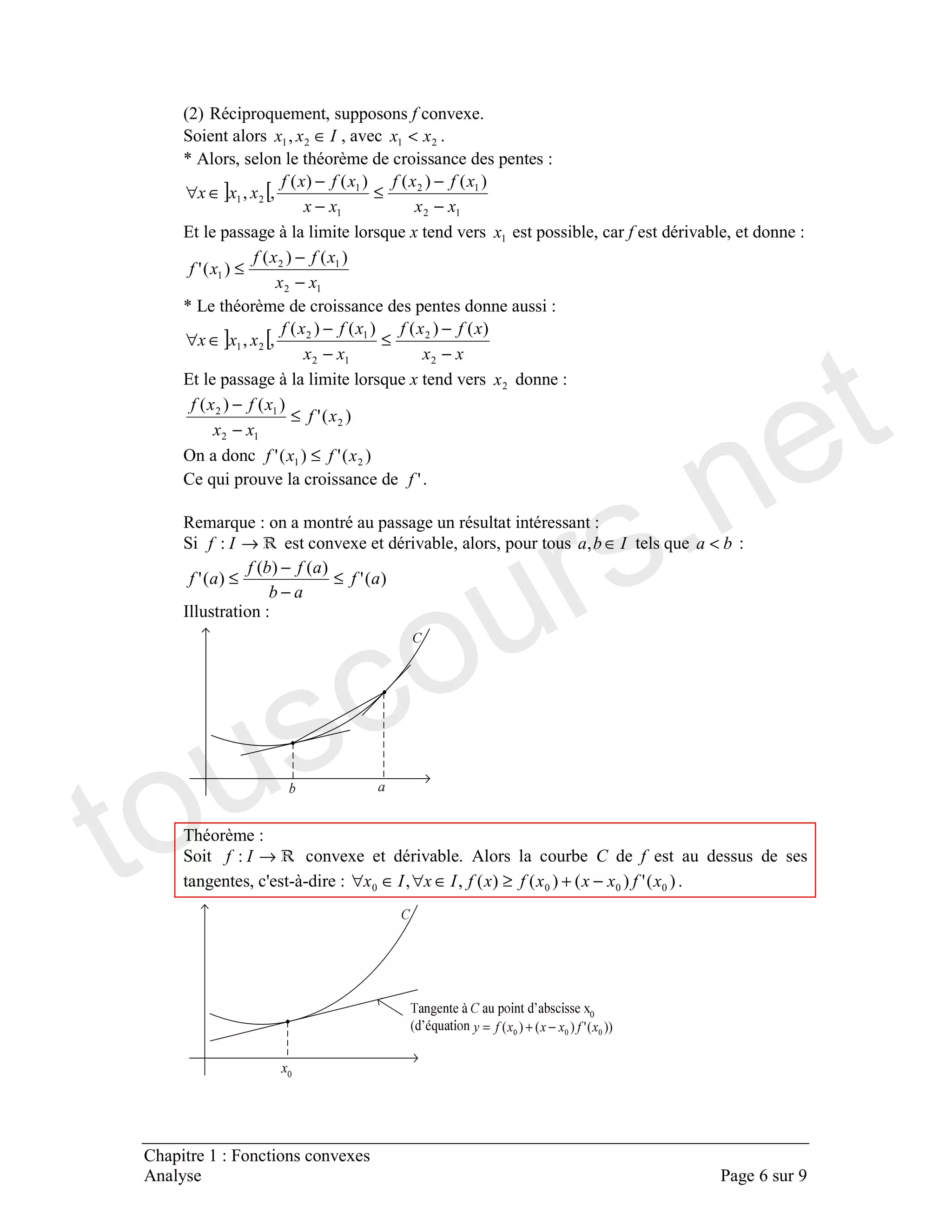 01 fonctions convexes | PDF