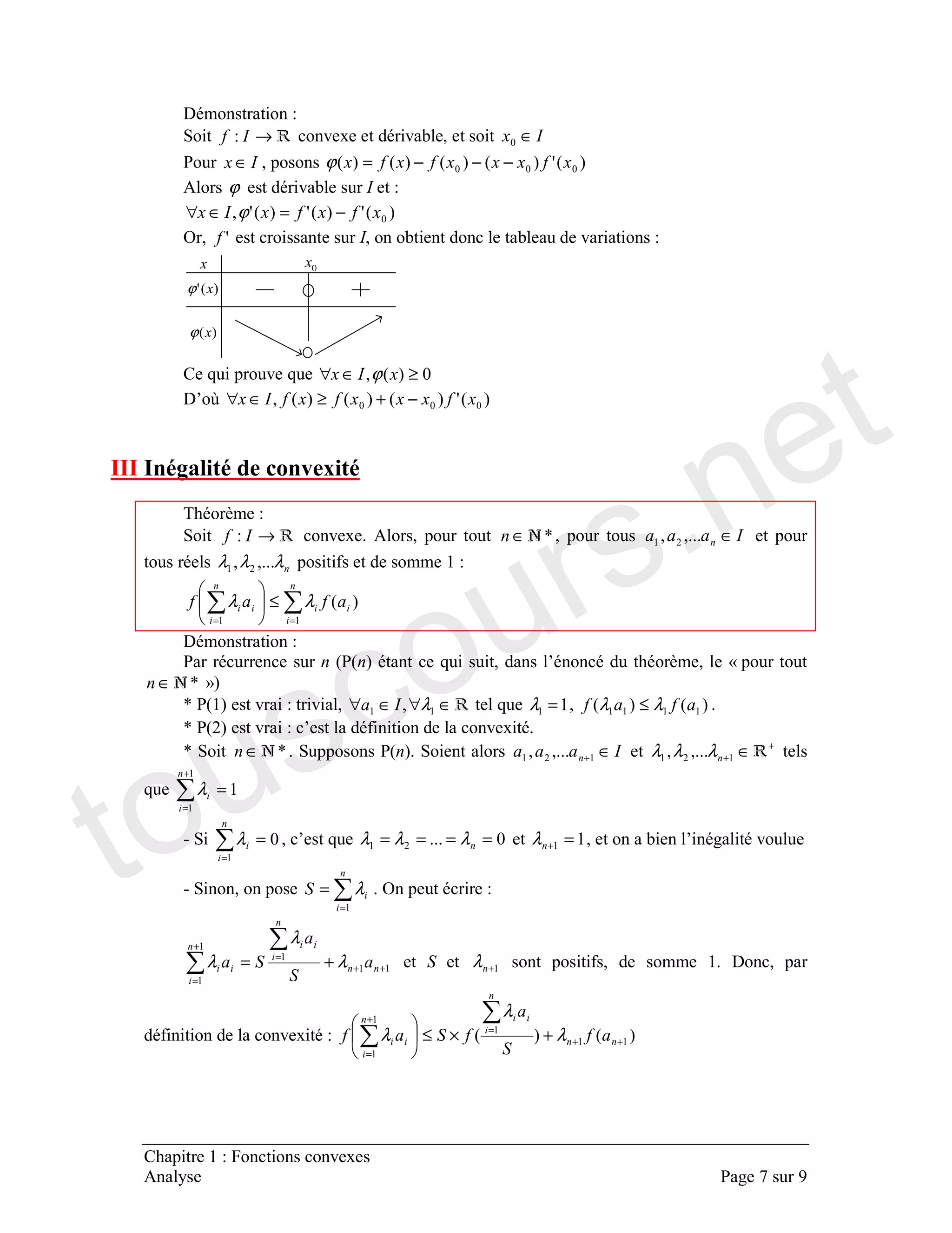 01 fonctions convexes | PDF