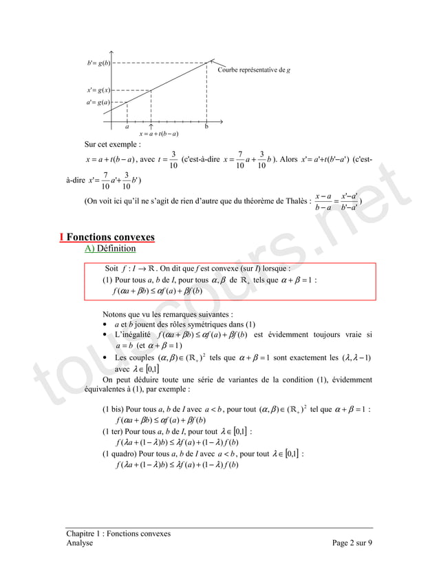 01 fonctions convexes | PDF