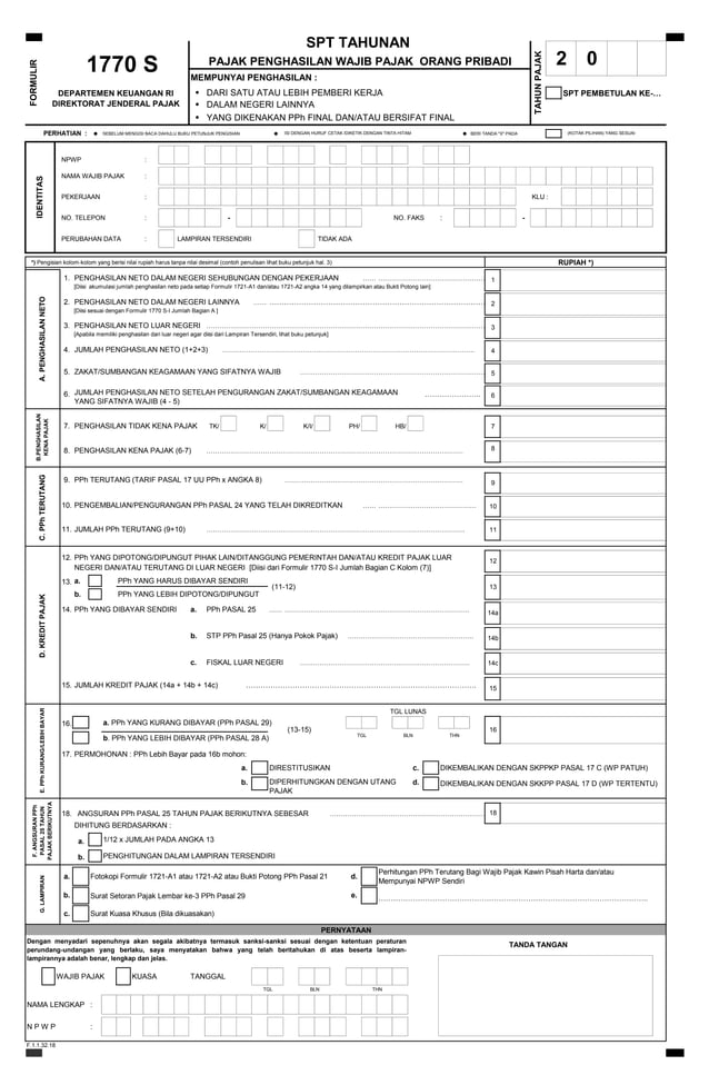 01 form 1770 s 2009 | PDF