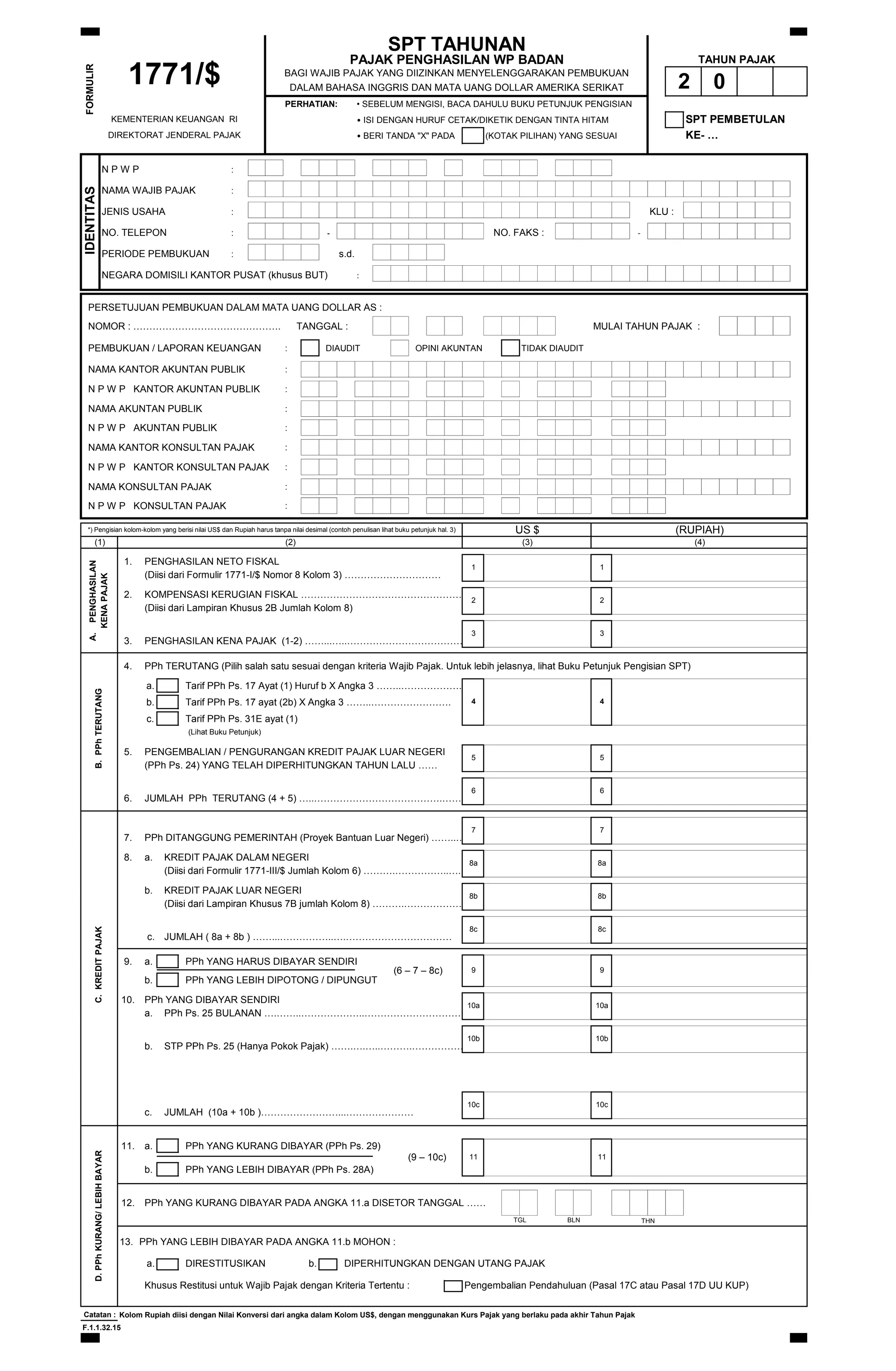 GENERAL INSTRUCTIONS FOR THE COMPLETION PDF FORM 1771 | PDF
