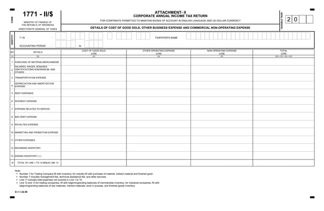 GENERAL INSTRUCTIONS FOR THE COMPLETION PDF FORM 1771