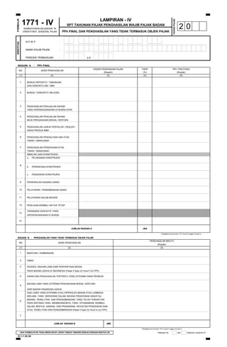 SPT form induk 1771 | PDF
