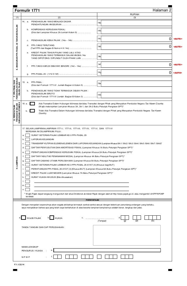 SPT form induk 1771