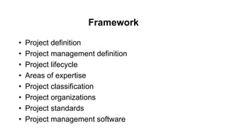 Project Framework | PPT