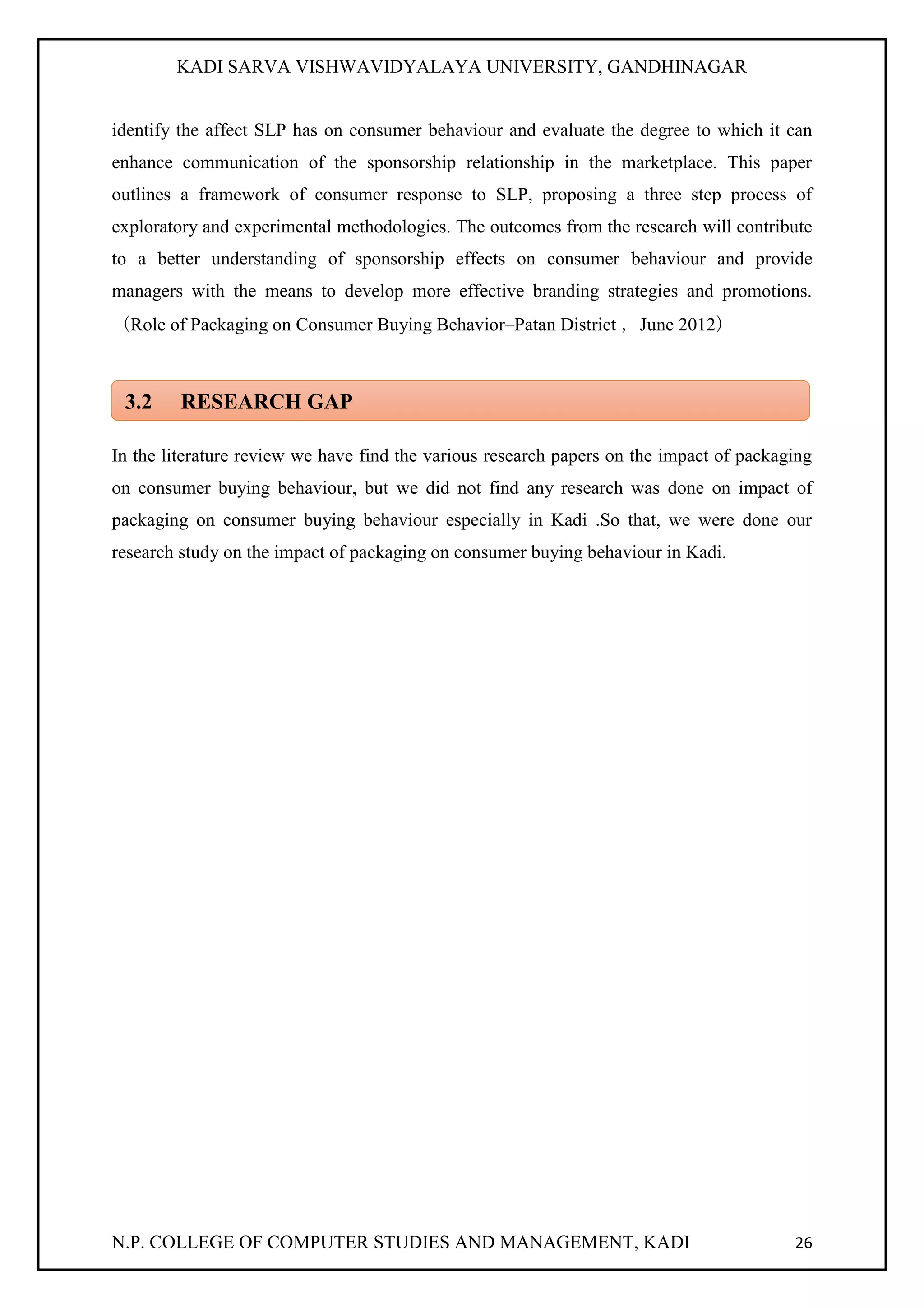 “Impact of packaging on consumer buying behavior" | PDF