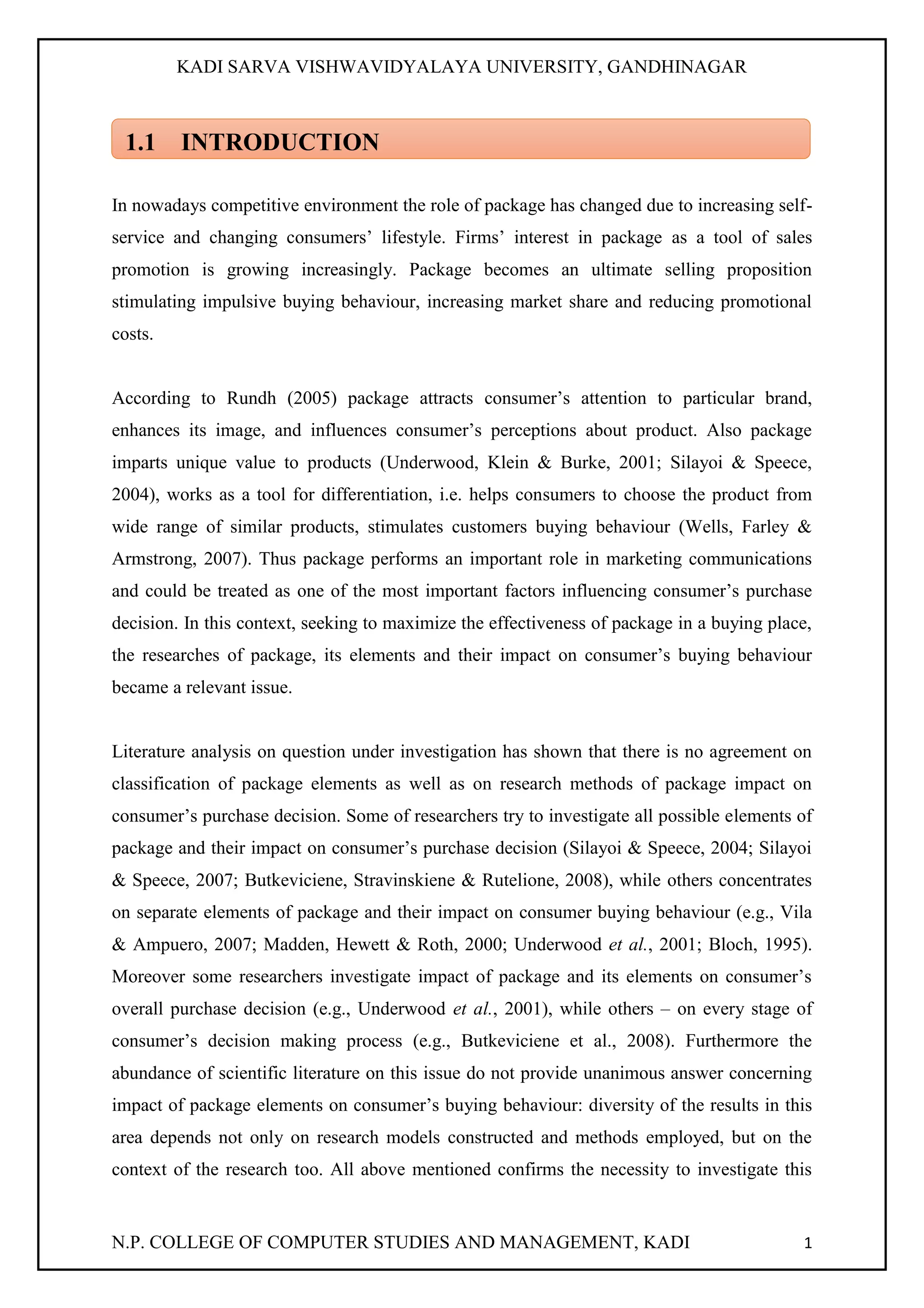 “Impact of packaging on consumer buying behavior" | PDF