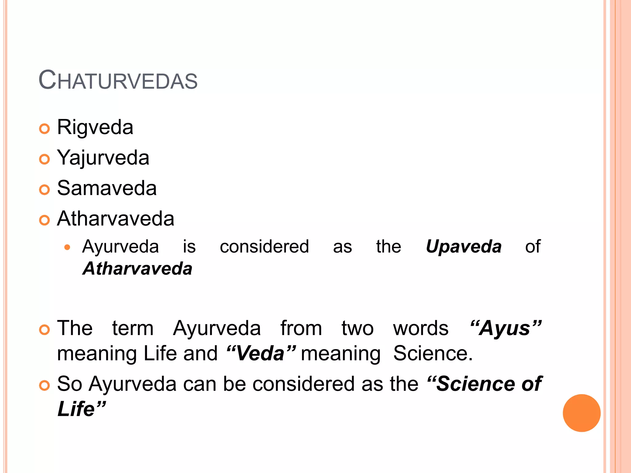 Fundamentals of Ayurveda | PPTX