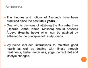 Fundamentals of Ayurveda | PPTX