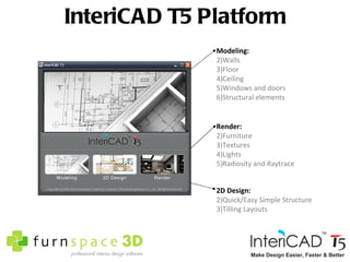 Furnspace 3D Intericad T5 Interior Design Software | PPT