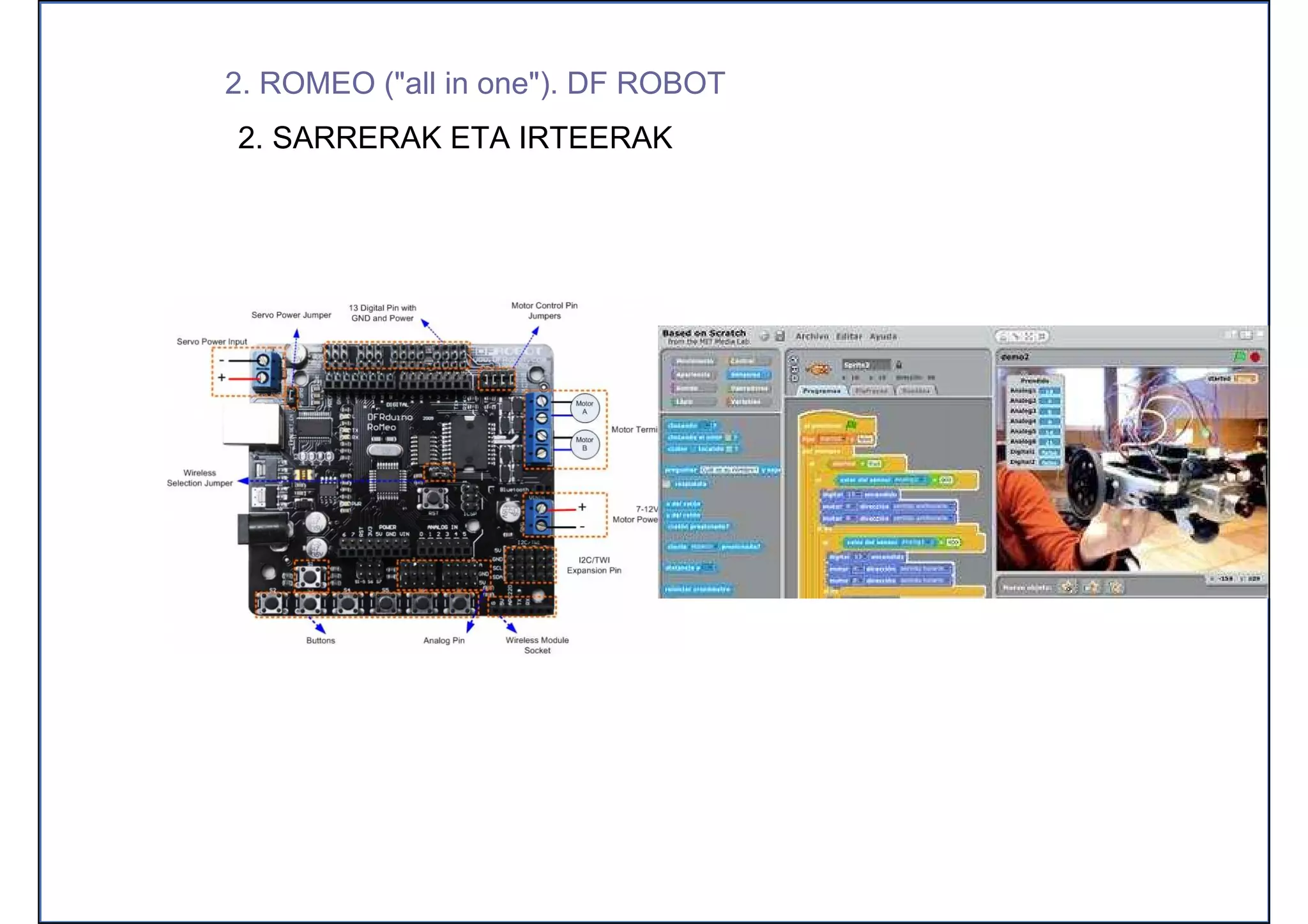 Scratch y las placas: arduino-romeo-tinkerkit | PDF