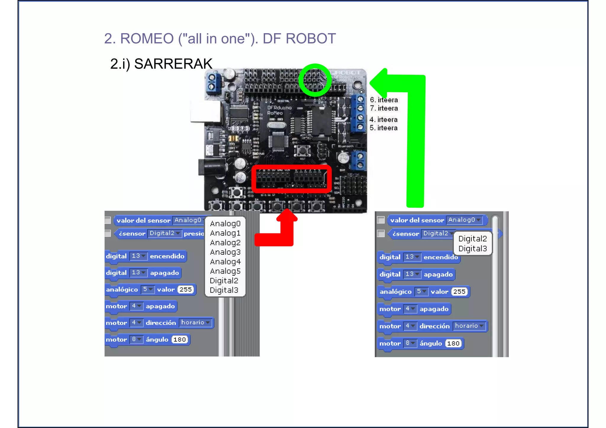 Scratch y las placas: arduino-romeo-tinkerkit | PDF