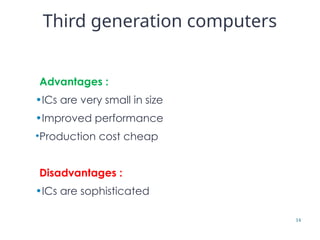 Generations of computer definition and examples | PPTX