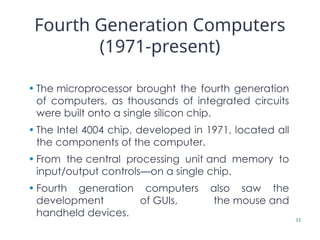 Generations of computer definition and examples | PPTX