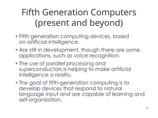 Generations of computer definition and examples | PPTX