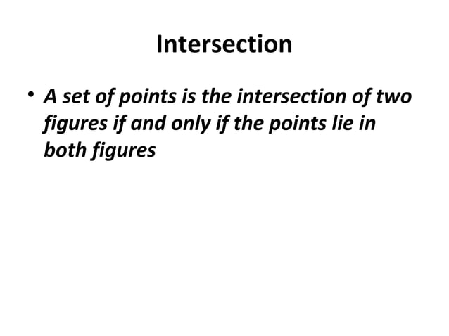 01 Fundamentals of Geometry | PPT