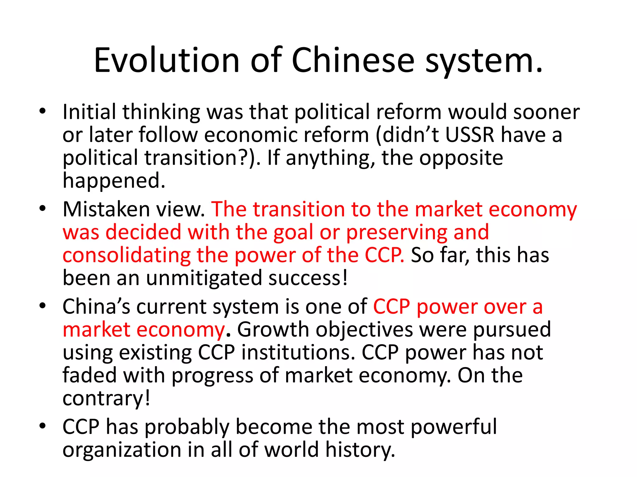 The Evolution of Post-communist Economic systems | PDF