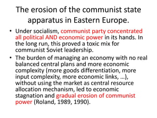 The Evolution of Post-communist Economic systems | PDF