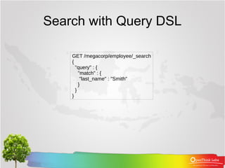 01 ElasticSearch : Getting Started | PPT