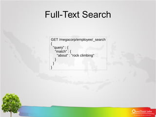 01 ElasticSearch : Getting Started | PPT