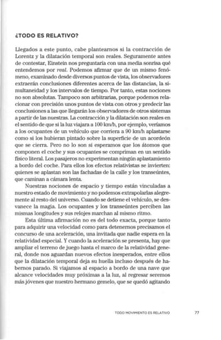 LA TEORIA DE LA RELATIVIDAD EINSTEIN EL ESPACIO ES UNA CUESTION DE ...