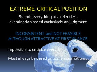 Gnoseology and the Critical Problem | PPTX