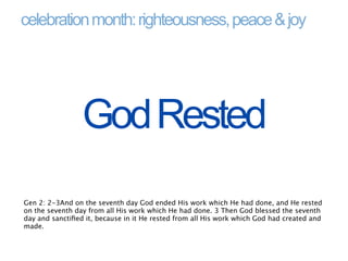 God Rested | KEY