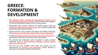 Greek Architecture - Greek Iconic Buildings | PPTX