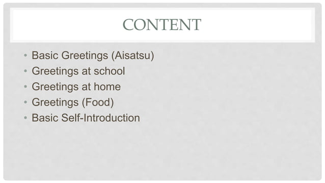 Lesson 1 - Basic Greetings Module | PPT