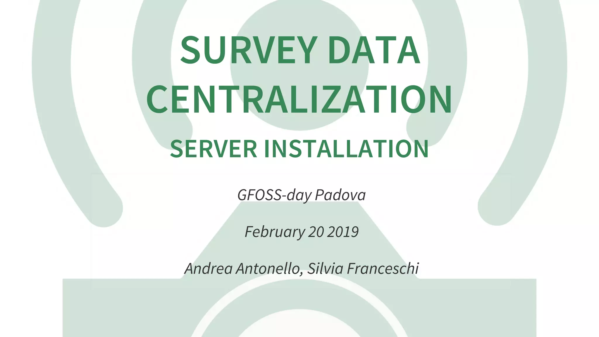 Geopaparazzi Survey Server Installation | PDF