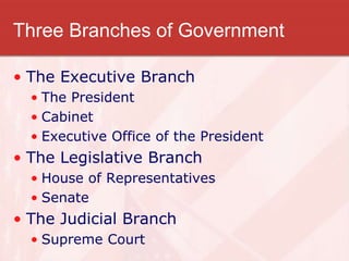 Structure of the Federal Government | PPTX