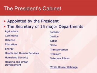 Structure of the Federal Government | PPTX