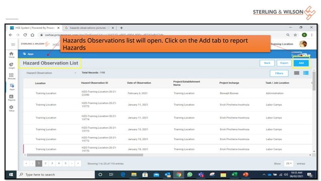 Hazards Observation for Safety Engineering | PPT