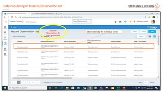 Hazards Observation for Safety Engineering | PPT