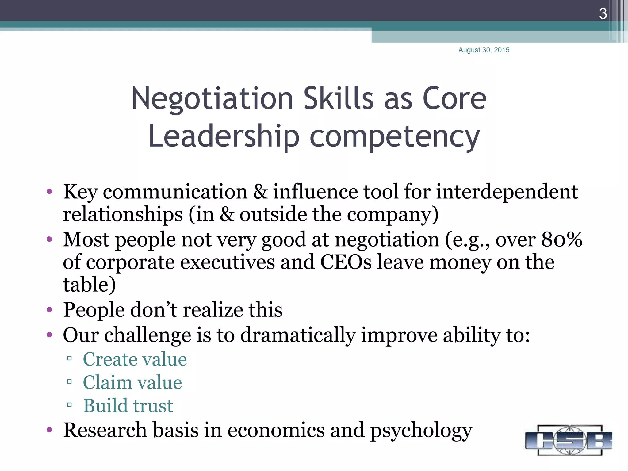 01 high performance negotiation skills | PPT