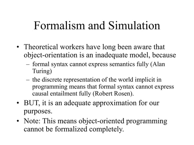 History of Object Orientation in OOP.ppt | Programming Languages | Computing
